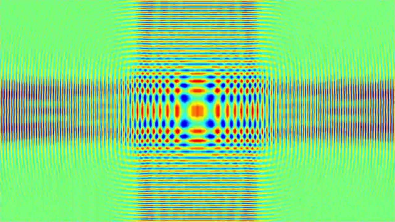 Intersecting Slits Wave Interference Pattern - YouTube
