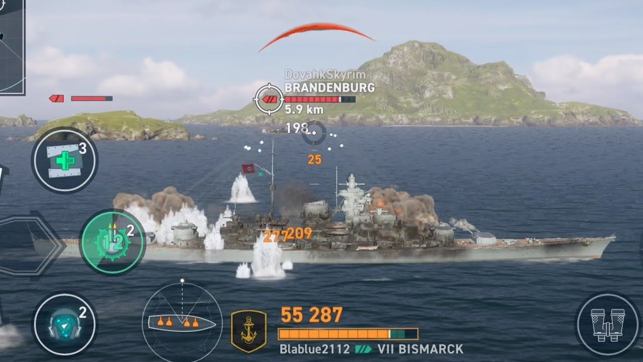 Bismarck: Fireproof medal, 2 kills, 114k dmg - World of Warships ...