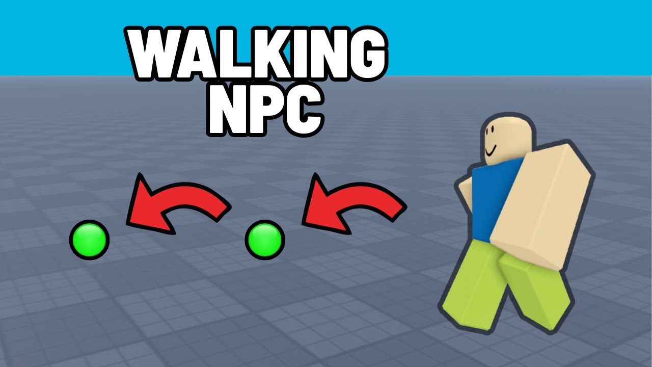 How to make a WALKING NPC in Roblox Studio - YouTube