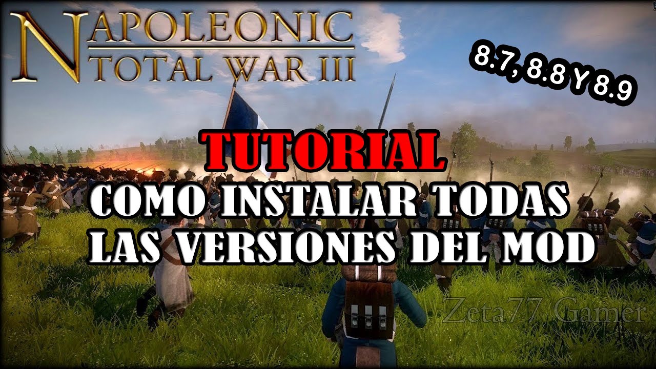 Tutorial de instalación NAPOLEONIC III total War | Como instalar el Mod ...