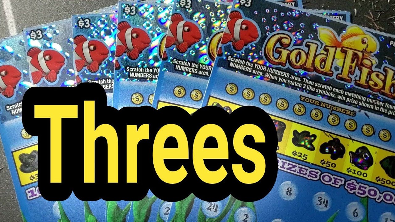 Threes. Goldfish. Lottery scratch tickets - YouTube