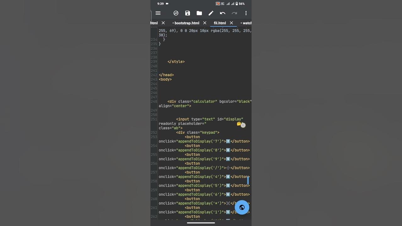 Create Calculator Using Html Css And Javascript Html Css Javascript Codding Knowledge