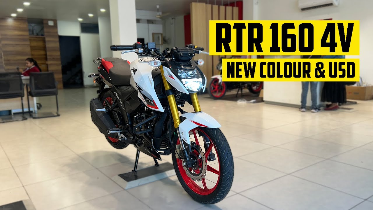 2025 TVS Apache RTR 160 4V With USD Forks & New Colour Review | Better ...