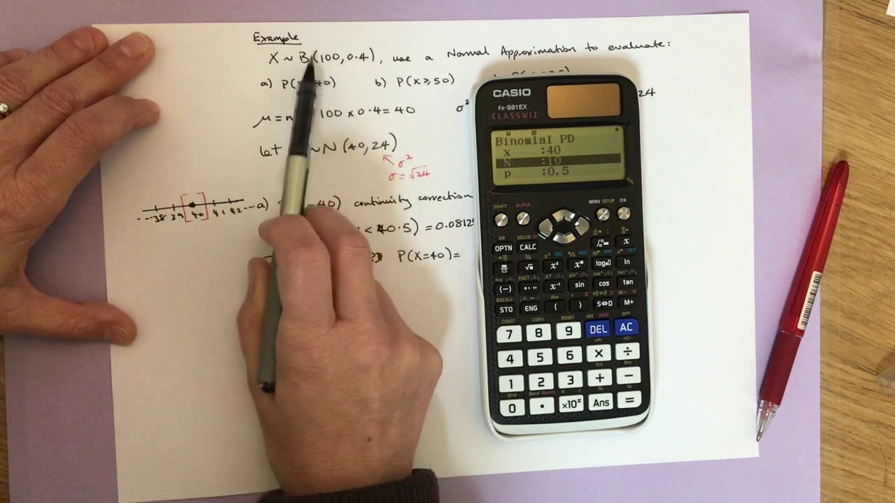 Normal Approximation to the Binomial - YouTube