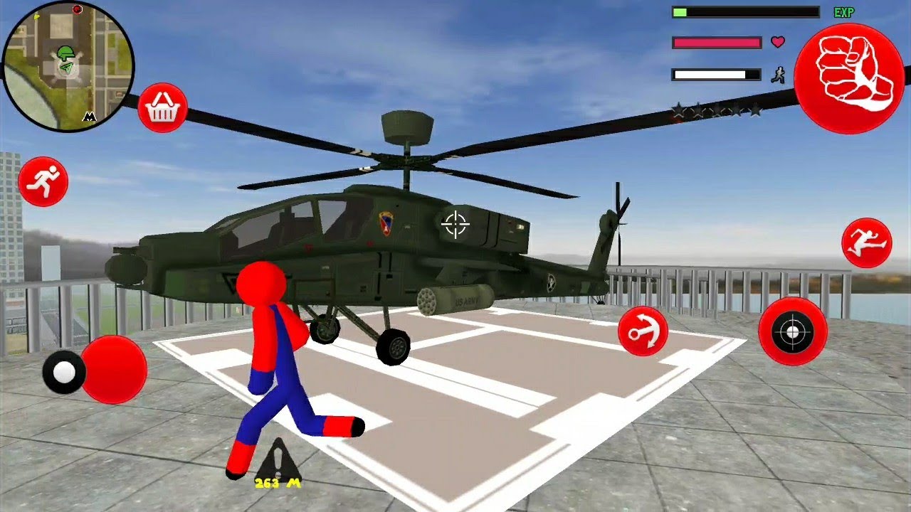 Amazing Spider StickMan Rope Hero Gangstar Crime - YouTube