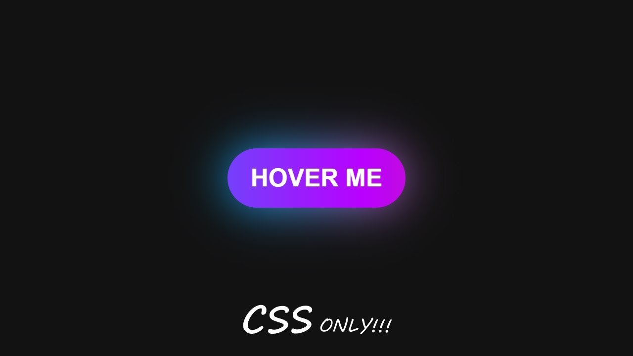 Neon Gradient Lighting Button HTML CSS | CSS Button Hover Effect - YouTube