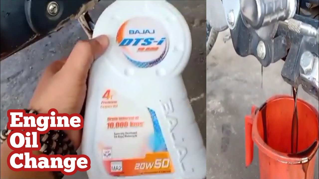 Engine Oil Change | Avenger 150 bike oil - YouTube