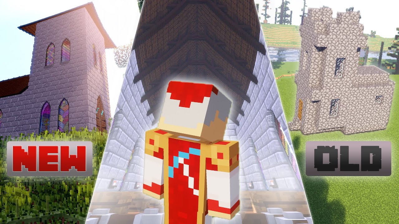 Minecraft Church MEGA Detailed UPGRADE! Chisel & Bits + The Little ...