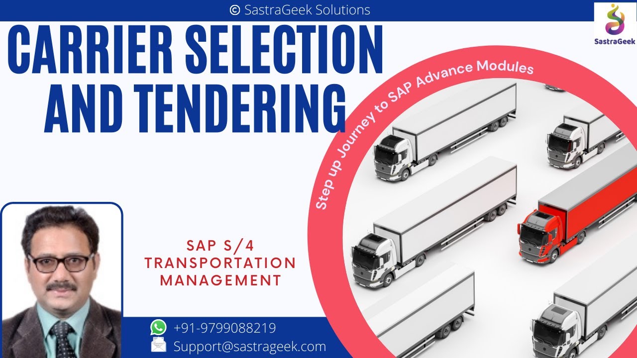 Carrier Selection and Tendering - YouTube