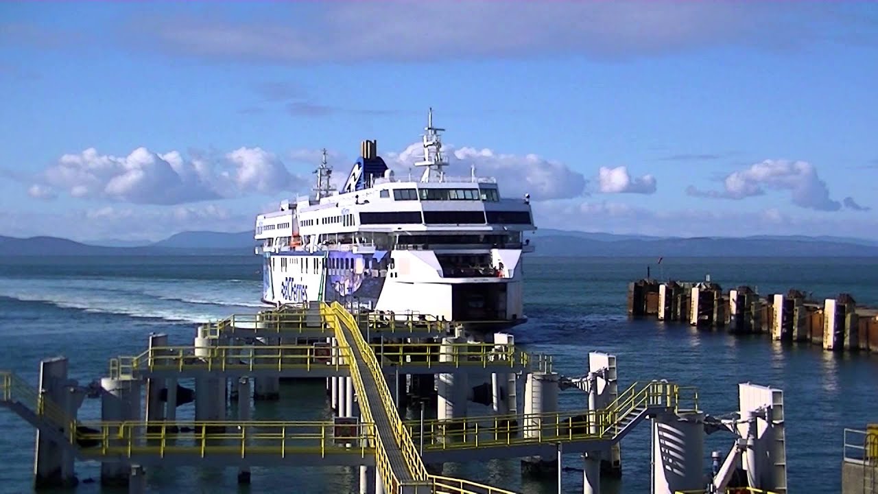 Coastal Renaissance Ferry approaching Tsawwassen terminal - YouTube