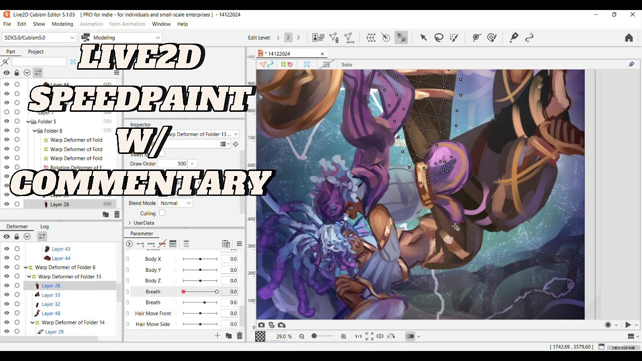 (Live2D Speedpaint w/ commentary) Pisces and Aquarius - YouTube