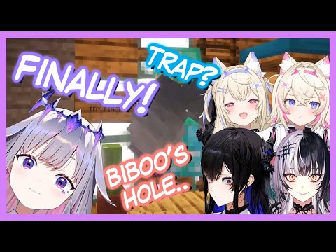 Holo Advent Reacts To Biboo's Hole (Trap)【Minecraft/Hololive】 - YouTube