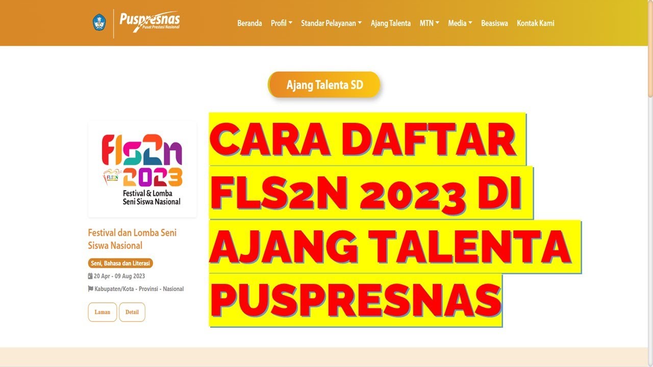 CARA DAFTAR FLS2N 2023 - YouTube