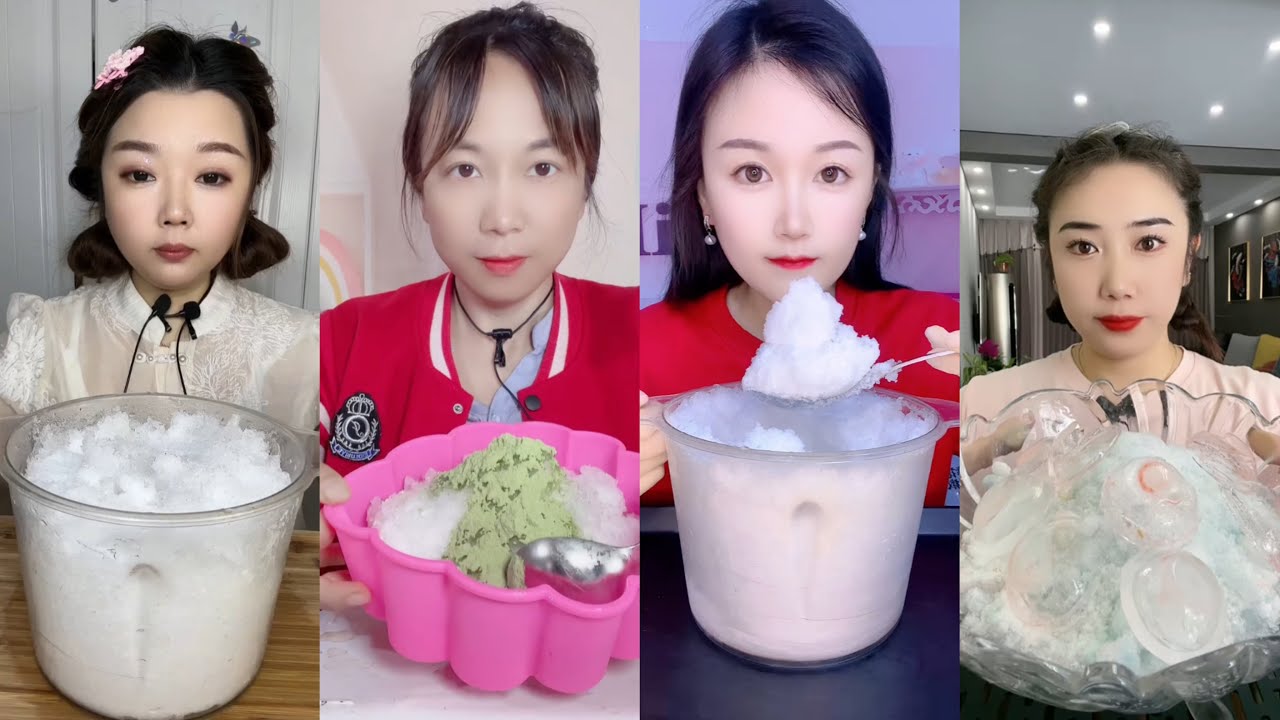 [ASMR]White Ice|Shaved Ice|Ice Eating|Compilation|#Whiteice - YouTube