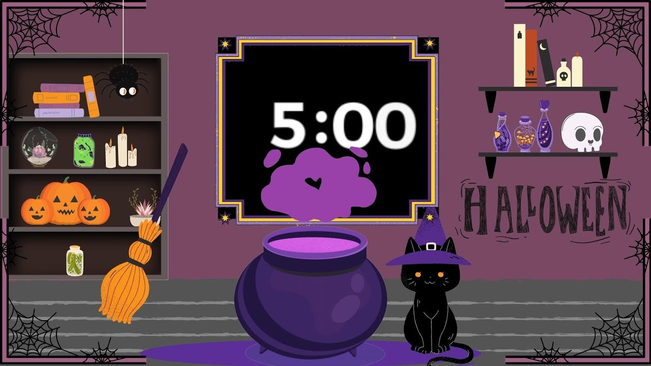 5 Minute Timer with Music - M+KIDS (Halloween) - YouTube
