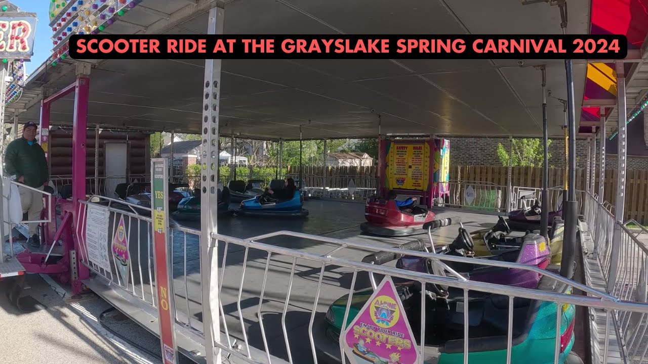 Scooter Ride At The Grayslake Spring Carnival 2024 - YouTube