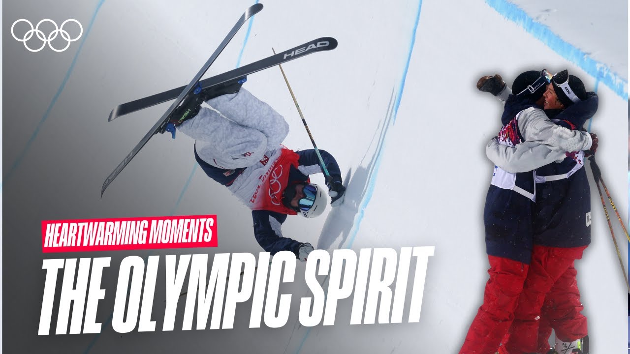 David Wise Helps Aaron Blunck 🇺🇸🤝 | Beijing 2022 | Heartwarming Olympic ...
