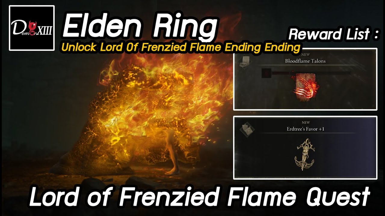 Elden Ring [PC] Lord of Frenzied Flame Quest ต้น - จบ / Reward ...