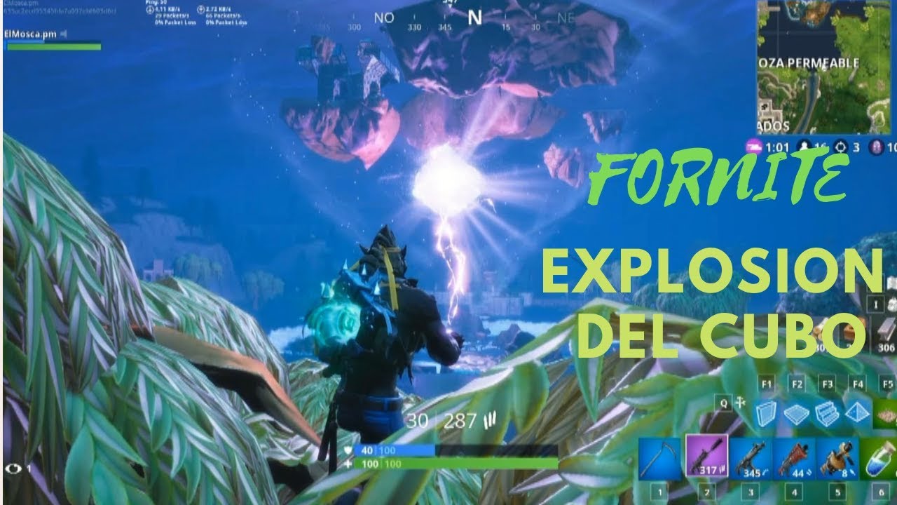 FORNITE EXPLOSION DEL CUBO - YouTube