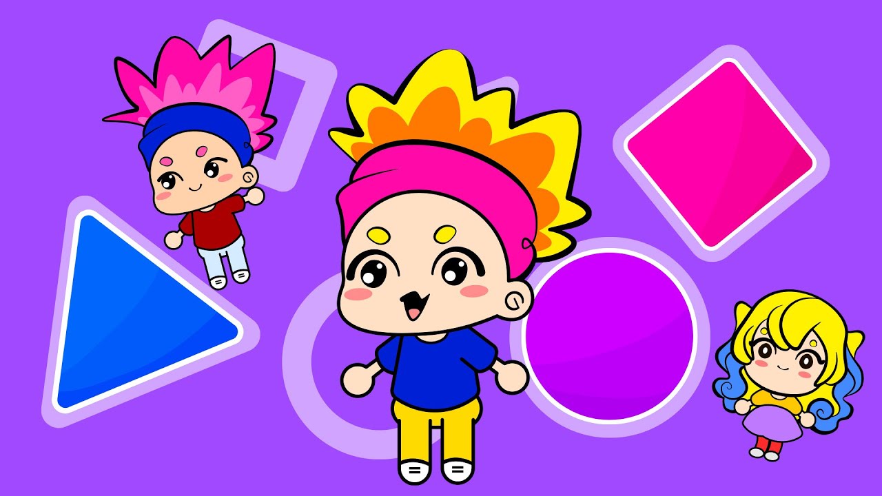 Shapes Are All Around Square Circle Triangle Kids Songs Choo Choo TV ...