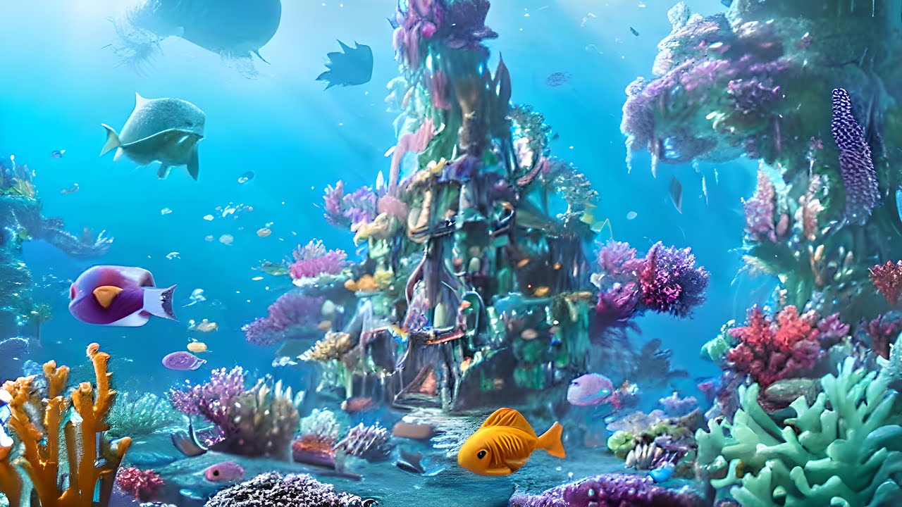 Soothing & Relaxing Mermaid Music - Sea Coral Village | UNDERWATER ...