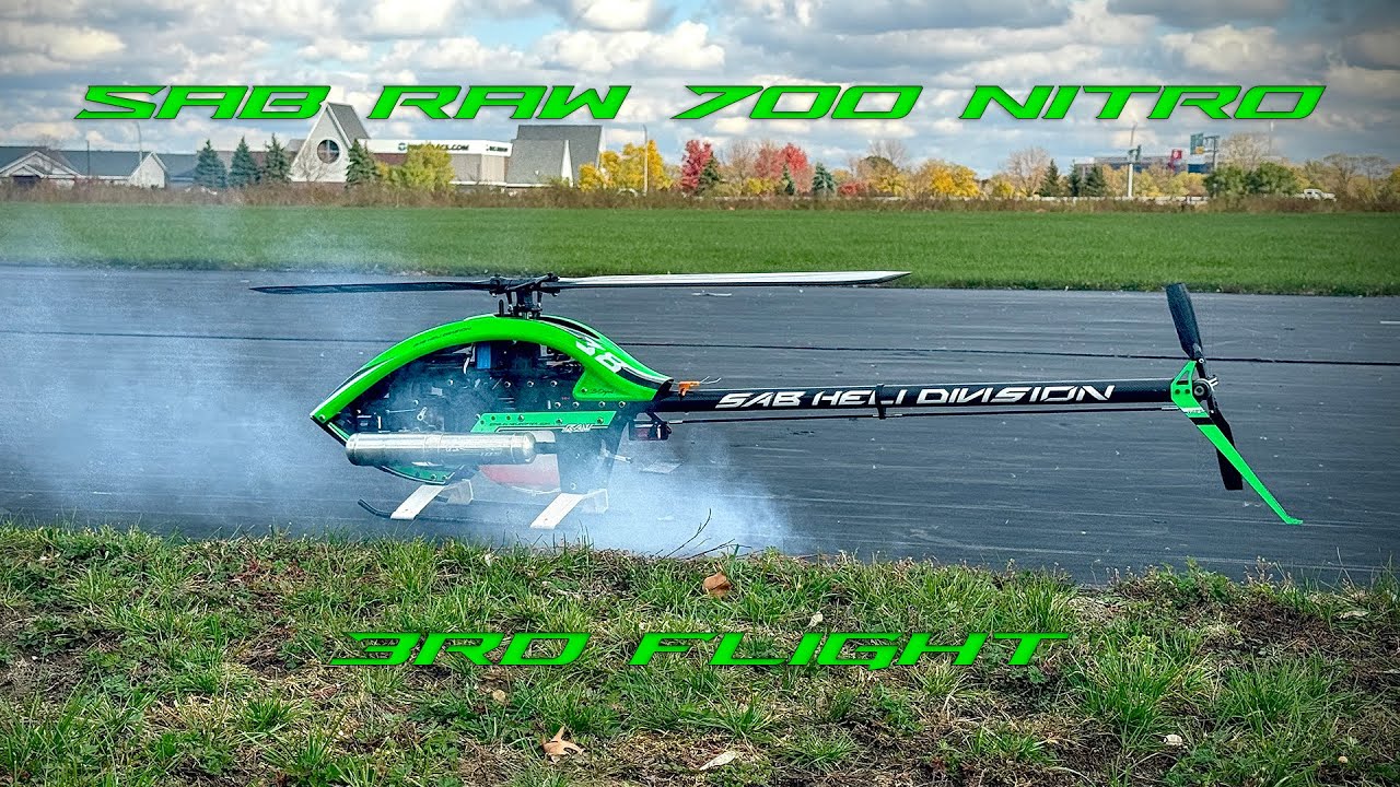 Raw 700 nitro 3rd flight - YouTube