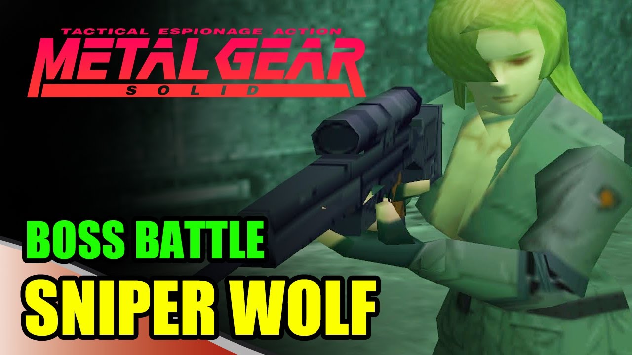 Metal Gear Solid - SNAKE VS SNIPER WOLF - YouTube