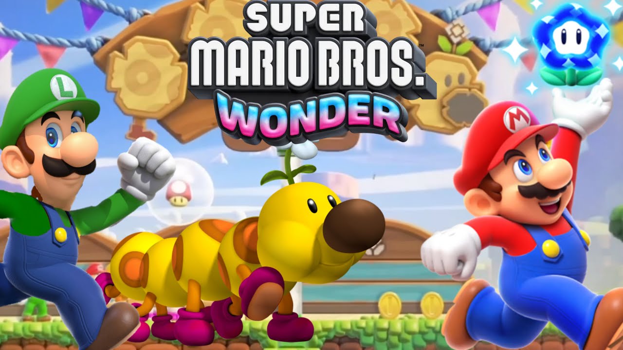 Mario Luigi Wiggler Race Mountaineering Super Mario Bros. Wonder# ...