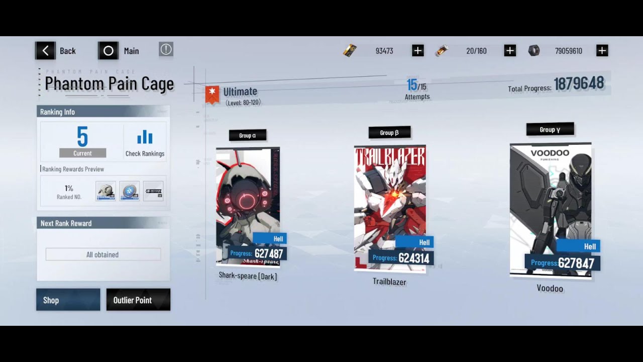 【Ultimate PPC】Punishing Gray Raven | Global - 1m87 Hell Black Shark ...