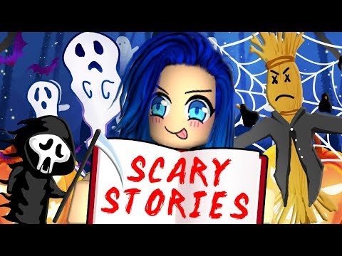 Reading scary stories on Roblox!