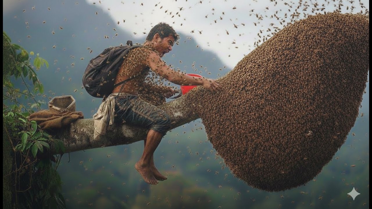 Towering trees and ferocious wild bees – Honey hunting is truly ...