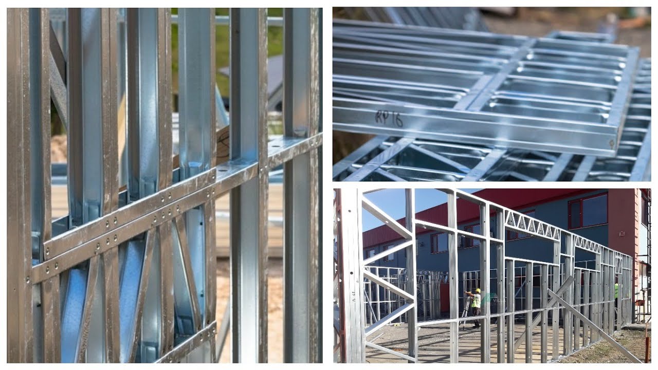 Light gauge steel wall frame assembly - YouTube