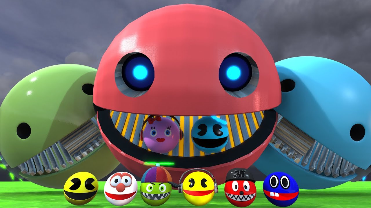 Pacman vs Monsters Best Compilation | Pacman & Mecha Dog & Droid Pacman ...