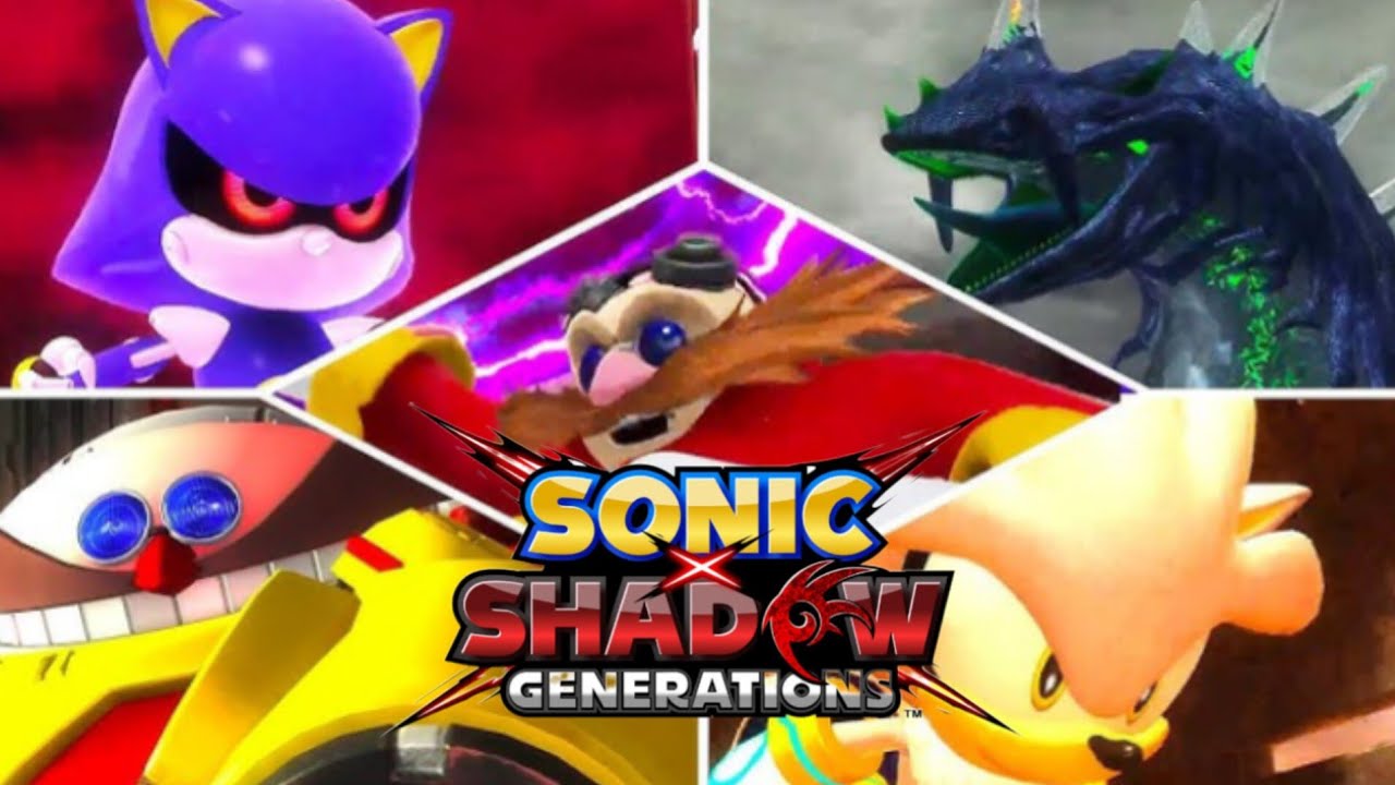 Sonic x Shadow GENERATIONS All Sonic generations rival & boss battles ...