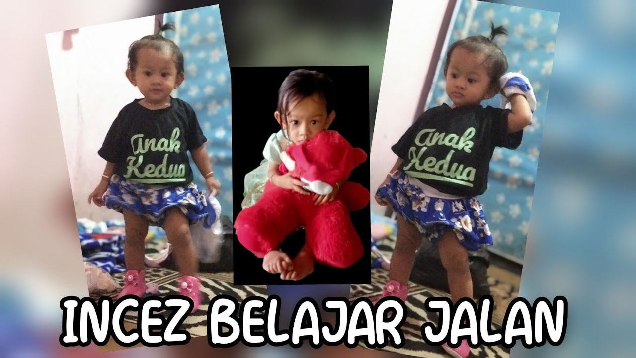 INCEZ REVA BELAJAR JALAN PART 1 🥰🥰 - YouTube