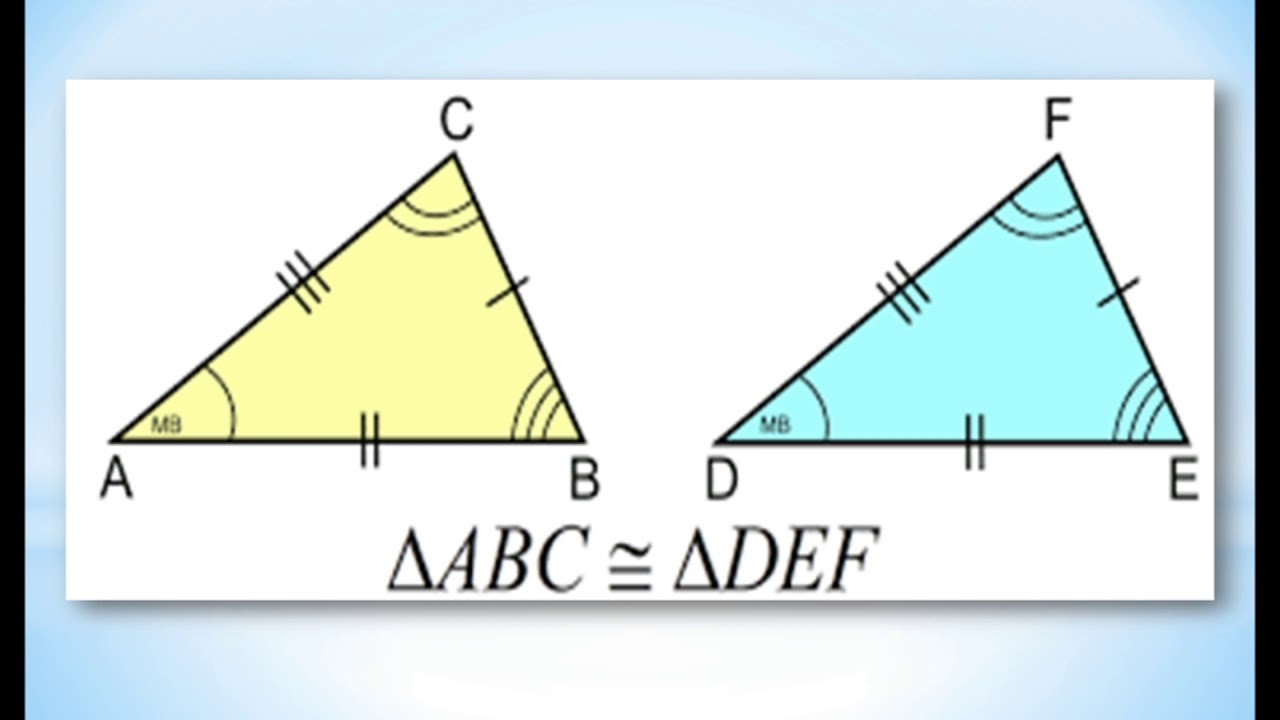 Congruence of triangles. - YouTube