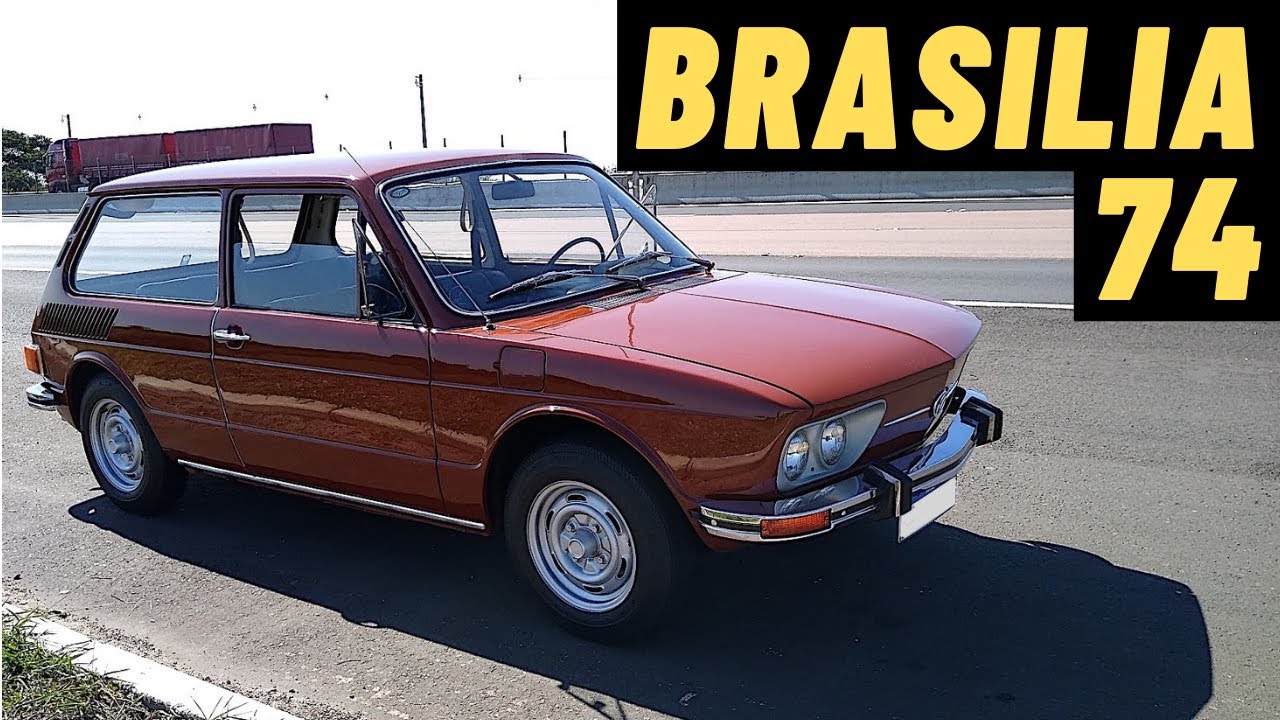 VW BRASILIA 1974 MARROM CARAVELA PLACA PRETA - ROLÊ CLÁSSICO - YouTube