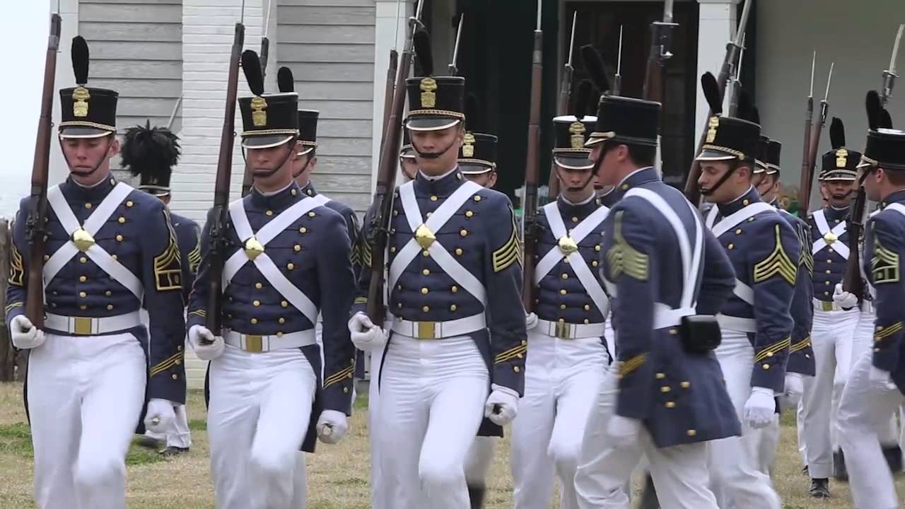 The Citadel's Summerall Guards silent drill - YouTube
