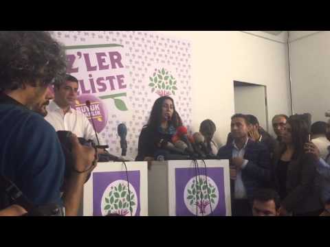 HDP Eşbaşkanı Yüksekdağ'ın Seçim Açıklaması
