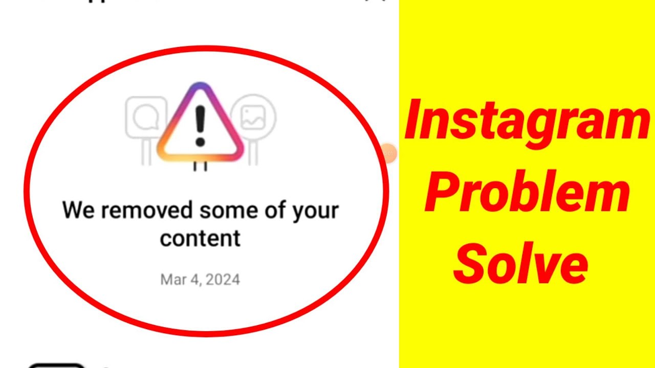 How To Fix Instagram Your Content Has Been Removed Problem | Your ...