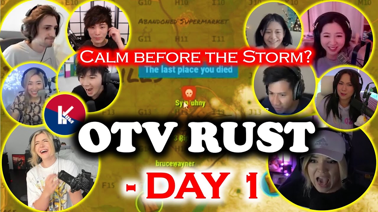 OTV RUST DAY 1 Best Moments | Calm before the STORM? | ft. fuslie ...