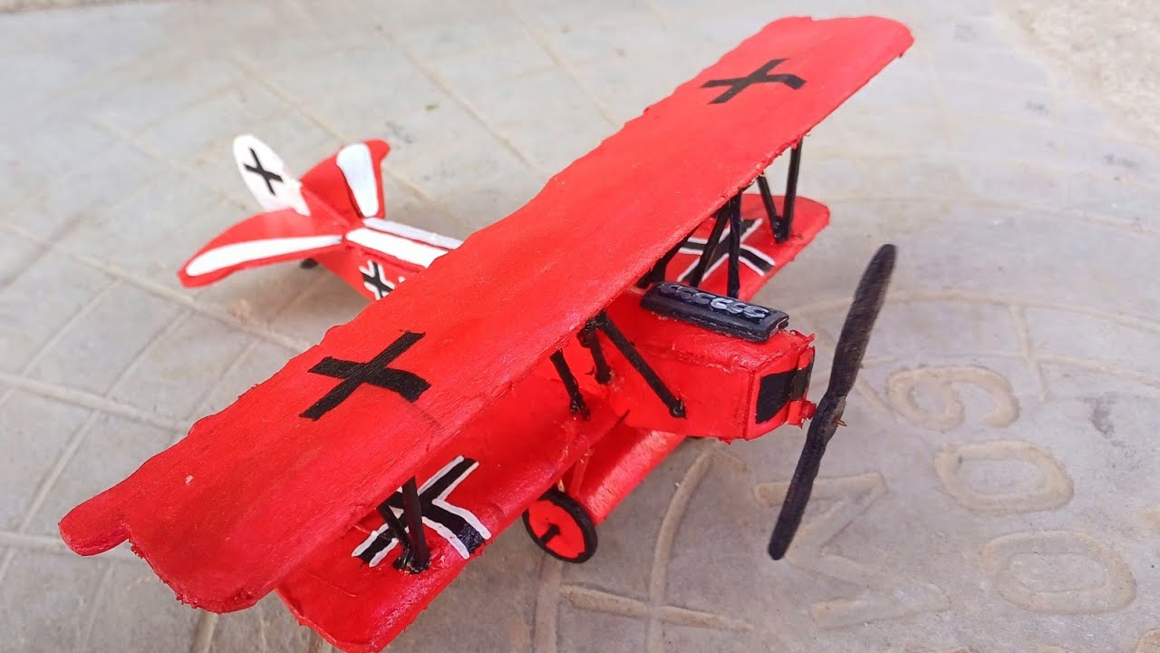 How To Make Aeroplane From Foam | Diy Aeroplane | Fokker DVII | # ...