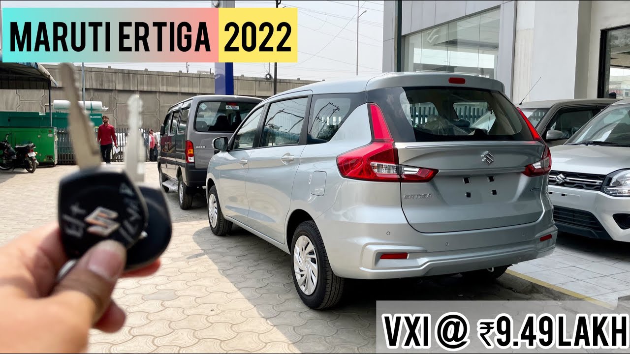 Maruti Ertiga 2022 Model| New Ertiga VXI 2022 Splendid Silver Colour ...