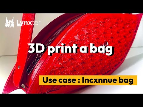 Textiles meet 3D silicone printing  - Galaxy bag from Incxnnue