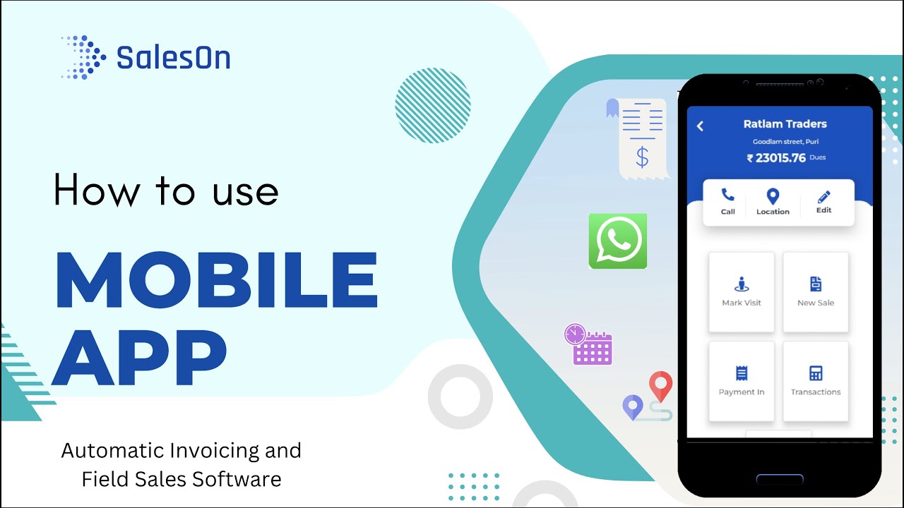 Sales order app | SalesOn Mobile App for Salesman | Salesman Tracking ...