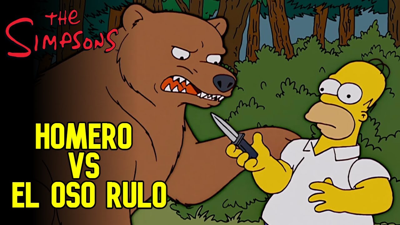Homero Pelea con un Oso Los Simpson Capitulo | UtaCaramba Te Cuenta ...