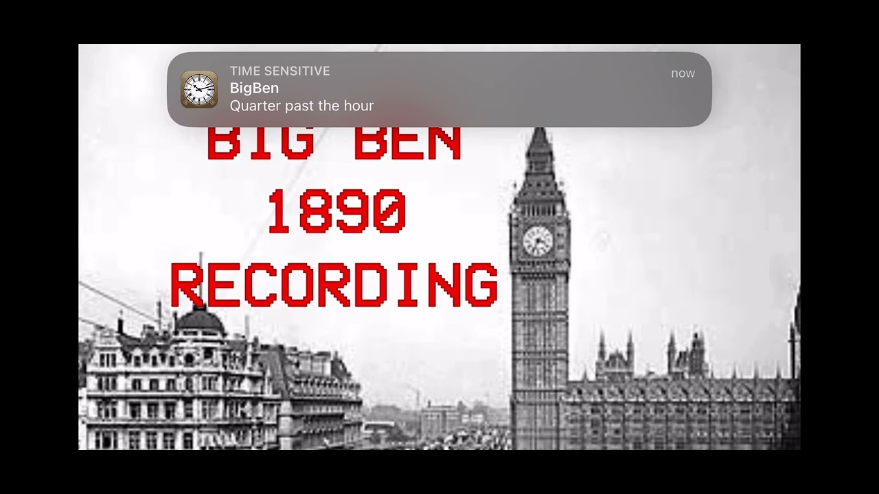 Big Ben chimes for the first time on July 16, 1890 ( credit to the ...