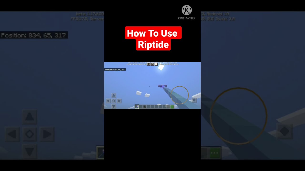 How To Use Riptide In Minecraft || Minecraft viral hack || #Shorts ...