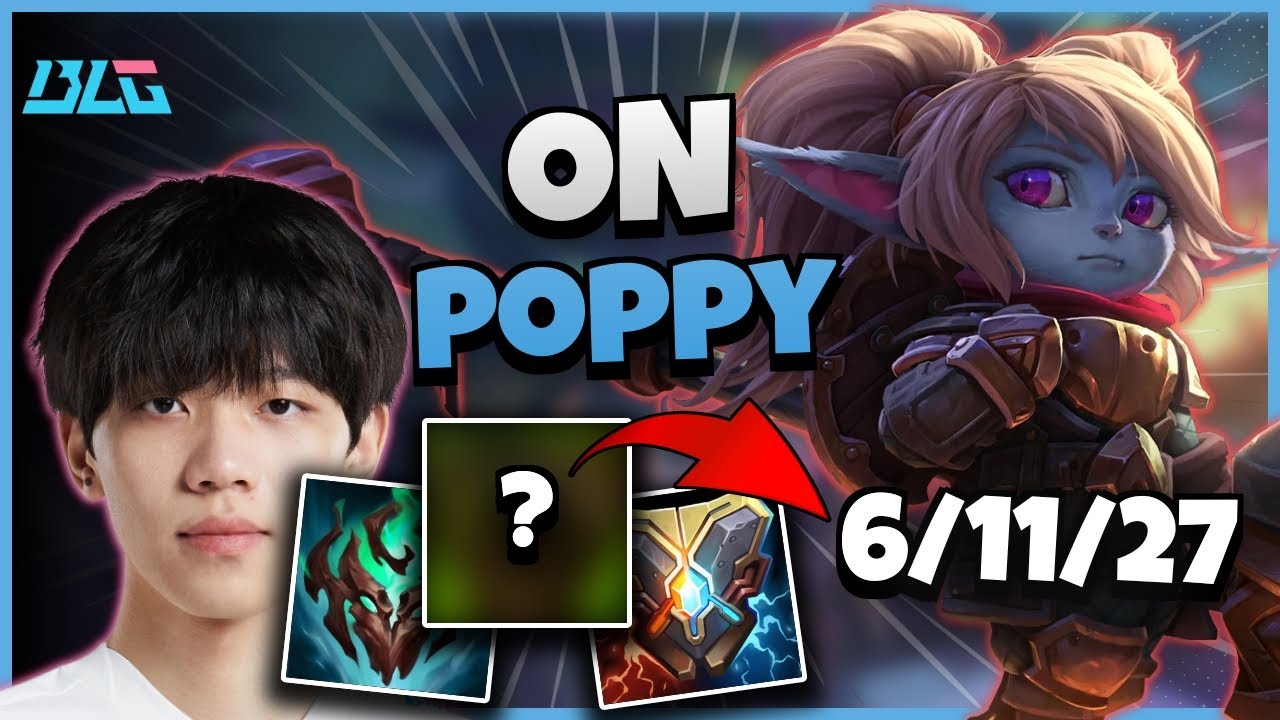BLG ON Poppy vs Shen | 14.14 - YouTube
