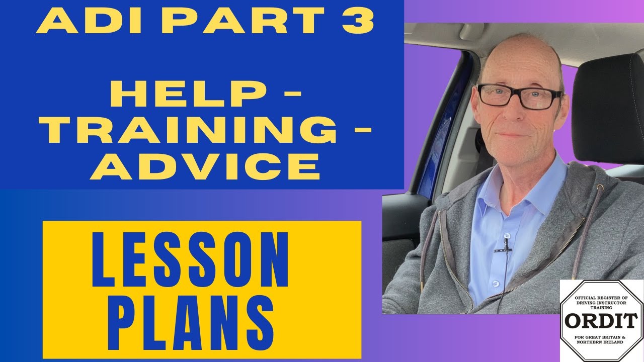 ADI Part 3 help advice and training - How to lesson plan - YouTube